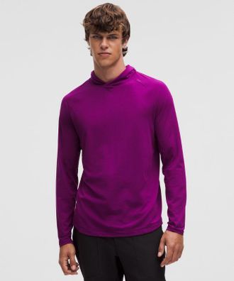 lululemon Haut &agrave; capuche License to Train pour Hommes - Violet - Taille 2XL