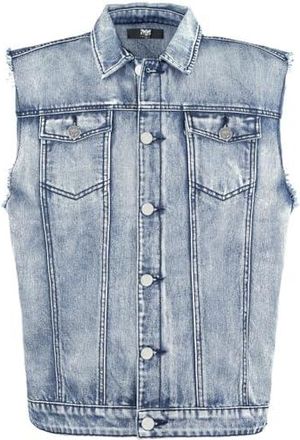 Black Premium by EMP Homme Gilet en denim noir 5XL