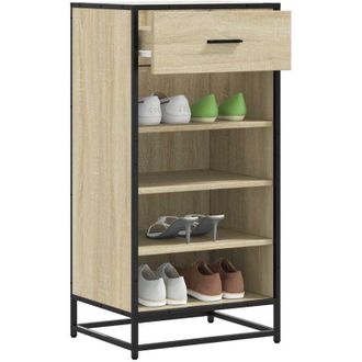 vidaXL Vidaxl - tag&egrave;re &agrave; chaussures ch&ecirc;ne sonoma 48x38x97,5 cm bois ing&eacute;nierie