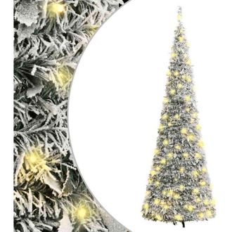 vidaXL vidaXL Pop-Up-Weihnachtsbaum K&uuml;nstlich Beschneit 100 LEDs 150 cm