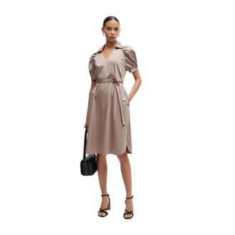 HUGO BOSS Damen, Kleider, Beige, MGr&ouml;&szlig;e