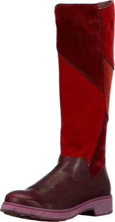 Think Damen COGITA nachhaltige Patchwork Lodenfutter Stiefel, 5000 Chianti/Kombi, 37.5 EU
