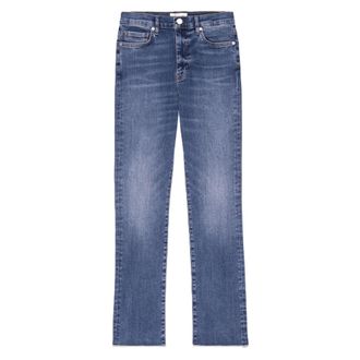 Frame Denim Femme, Jeans, Bleu, Taille: W30 Jean Droit Brut Taille Haute