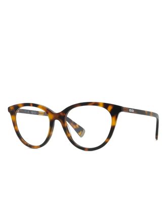 Kenzo lunettes de vue à monture papillon - Marron