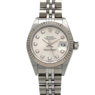 Rolex Pre-owned Datejust Acier Inoxydable Or Blanc Automatique - Femme - Pre-owned - Blanc - Taille: ONE Size