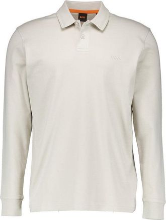 Boss Orange by Hugo Boss BOSS Orange Herren Polo-Shirt beige Baumwoll-Jersey