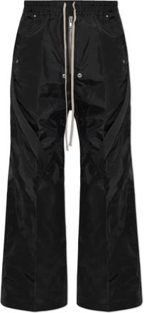 Rick Owens Homme, Pantalons, Noir, Taille: XL Strapped Wide Leg Pantalons