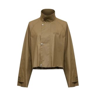 Maison Margiela Trucker-Jacke aus Kunstwildleder - - Jackets - Damen - Beige - XS