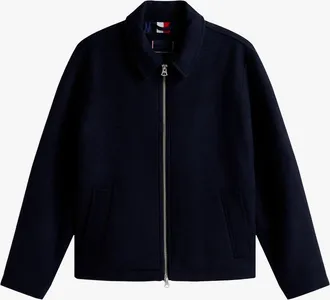 Tommy Hilfiger Blouson col classique en laine m&eacute;lang&eacute;e