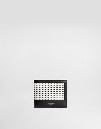 Dolce & Gabbana Woven Plong&eacute; Calfskin Wallet - Mann Geldb&ouml;rsen Und Kleinlederwaren Mehrfarbig Onesize