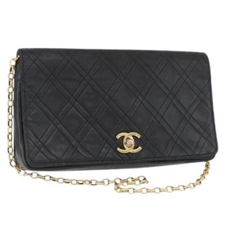 Chanel Pre-owned Vintage Schultertasche aus Lammleder - - Pre-owned - Damen - Schwarzk - ONE SIZE