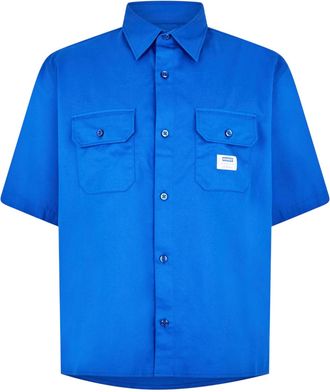 HUGO BOSS Hugo - Ekyno Hemd f&uuml;r Herren, kurz&auml;rmlig (Blau)