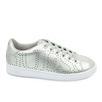 Guess Lurex Schn&uuml;r-Sneakers - - Shoes - Damen - Grau - 36 EU