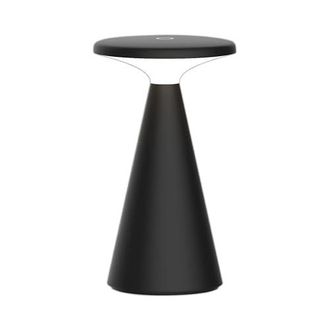 Müller-Licht LED-Tischleuchte Ivy Black für Innen- und Außenbereich mit integriertem Akku, warmweißes Licht (2700 K), Helligkeit stufenlos dimmen mit Touch-Schalte