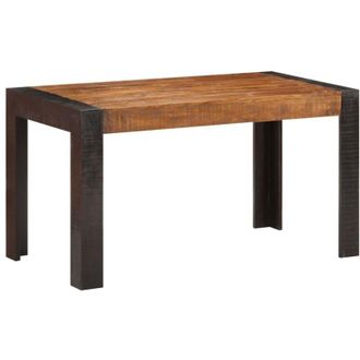 vidaXL Esstisch 140x70x76 cm Raues Mango-Massivholz vidaXL