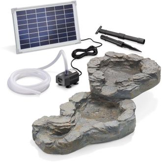 Esotec Bachlaufschalen-Set 2-teilig mit Solarpumpe f&uuml;r Gartenteich 101308
