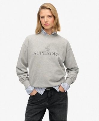 Superdry Sweat &agrave; col rond d&eacute;contract&eacute; British Design