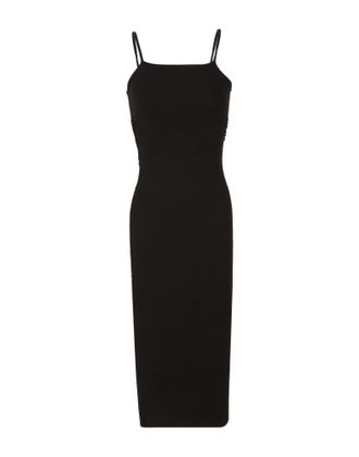 8 by YOOX JERSEY OPEN-BACK MIDI DRESS