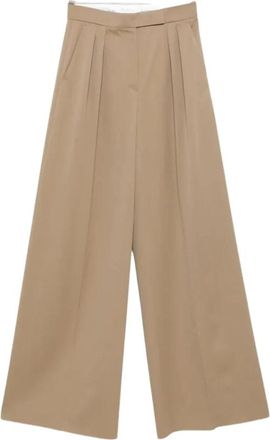 Max Mara Femme, Pantalons, Beige, Taille: 40 FR Mxmquorum Pantalone Lungo