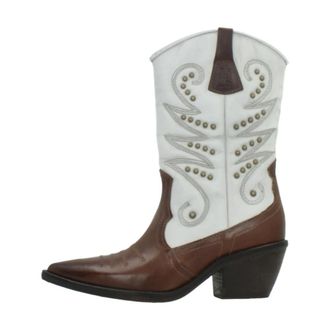 A.S.98 Western Style Cowboy Boots - - Shoes - Damen - Braun - 38 EU