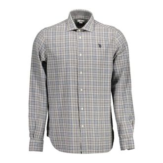 U.S.Polo Association U.s. Polo Assn., Homme, Chemises, Gris, Taille: L Chemise en Coton Gris pour Hommes
