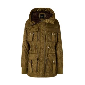 Pinko Daunenjacke mit Kapuze - - Jackets - Damen - Gr&uuml;n - M