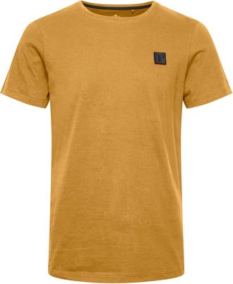 11 Project PRChris Herren T-Shirt Kurzarm Shirt Basic mit Brustpatch Rundhals-Ausschnitt Regular fit Hochwertige Baumwoll-Qualität, Größe:XL, Farbe:Bronze Brown 