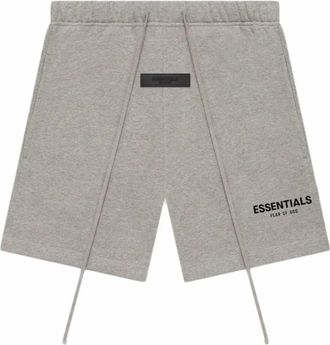 Fear of God Homme, Shorts, Gris, Taille: XS Essentials Short de Sweat Avoine Fonc&eacute;