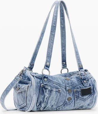 Desigual Sac en jean &agrave; poches - Bleu