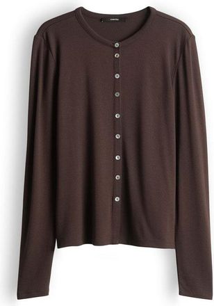 someday Langarmshirt KAMILIA Slim in Strickjacken Optik schmale Passform, figurbetont geschnitten, flexibel