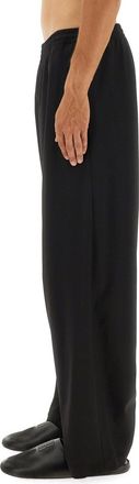 Balenciaga Stretch Wool Trousers - Black