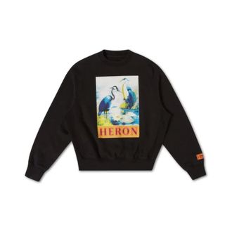 Heron Preston Homme, Sweatshirts et sweats &agrave; capuche, Noir, Taille: M Statement SweaT-shirt