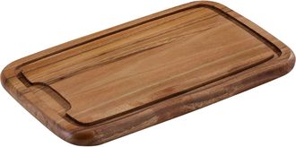 Zassenhaus Tranchierbrett aus Umweltschonendem Akazienholz in der Farbe Dunkelbraun, Maße: 36cm x 23cm x 2cm, 055122, Dunkel