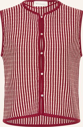 Moss Copenhagen Msch Copenhagen Strickweste Mschpriscilla rot
