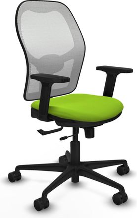 Piqueras y Crespo Jorquera Schreibtischstuhl mit 2D-Armlehnen, h&ouml;henverstellbare Lendenwirbelst&uuml;tze, ausgestattet mit Syncro/Traslack und injiziertem Schaumstoff, Wei&szlig;/