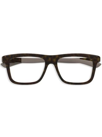 Gucci lunettes de vue rectangulaires - Marron