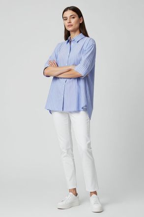 Gerard Darel Chemise oversize en popeline ray&eacute;e -UNISA - Nuage