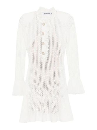 Self Portrait Robe Courte - Blanc