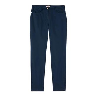 Oltre Skinny-Hose aus Baumwollmischung - - Trousers - Damen - Blau - S