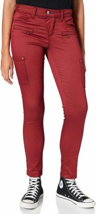 Street One Schmal geschnittene Hose - - Trousers - Damen - Rot - XS L30