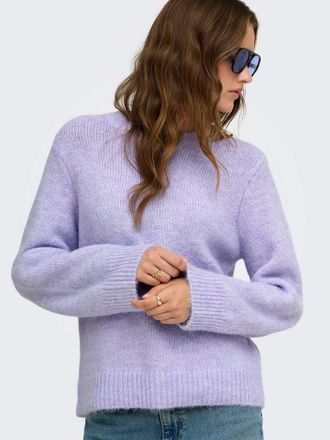 Only Strickpullover ONLSAHERI LS O-NECK KNT Materialmix, loose fit