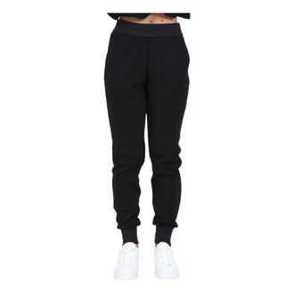 A|X Armani Exchange Femme, Pantalons, Noir, Taille: 42 FR Pantalon Noir Sporty avec Logo Strass