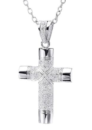 Firetti Halsschmuck: Anhänger Kreuz mit Zirkonia