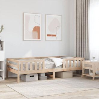 vidaXL Cadre de lit sans matelas 90x190 cm bois de pin massif Vidaxl