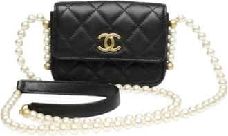 Chanel Sac Mini &Eacute;paule Matelass&eacute; Pre-owned - Femme - Pre-owned - Noir - Taille: ONE Size