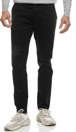 Indicode Herren INKellen Chinohose mit 4 Taschen | Stretch Hose Herrenhose für Männer Black, XXL