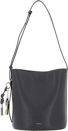 Furla Cuir sac &agrave; &eacute;paule bandouli&egrave;re Roxie Bucket Bag Urban Gray gris fonc&eacute;