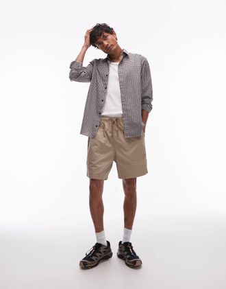 Dickies Pelican Rapids - Shorts aus Baumwolle in Hellbraun