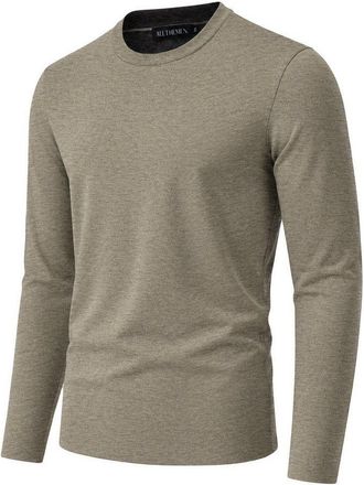 AlltheMen Strickpullover Herren Strickpullover mit Schurwolle-Mix Business-casual Kombinierbar
