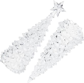 BESPORTBLE Sewroro 2st&uuml;cke Dekorativer Acryl-Weihnachtsbaum Baummodell f&uuml;r Weihnachten Wohnschmuck Tischdeko Festtagsdekoration Partyschmuck Exquisites Weihnacht